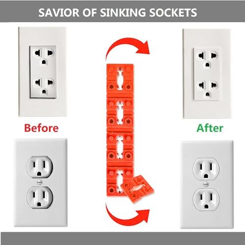 100 Electrical Outlet Spacers Switch Receptacle Spacer for Electric Box ...