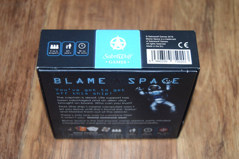 Blame Space card game Sabrewolf games box cards UK SELLER | eBay