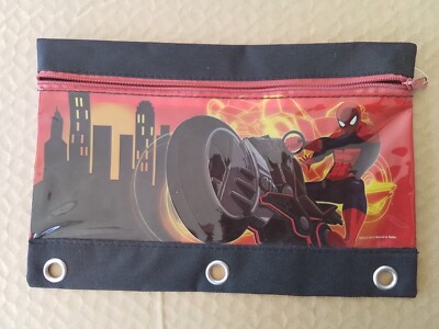 Spiderman, Ring Binder Pencil Case,25cm x 16cm, as new-never used ...