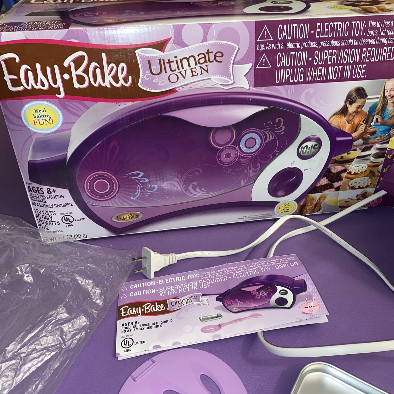 2010 Hasbro Easy Bake Ultimate Oven A5742 Color Purple | Works for sale ...