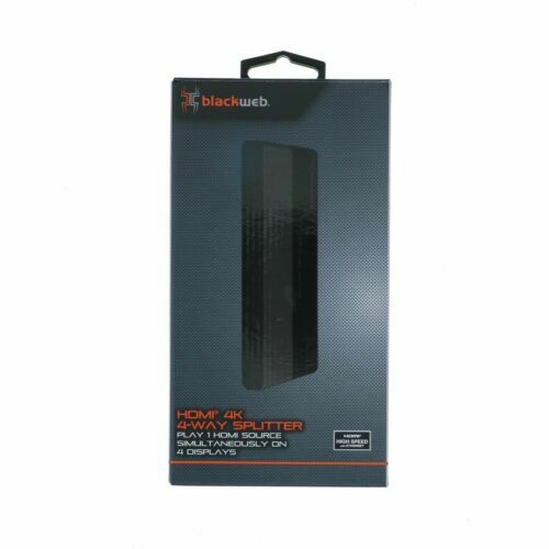VARIETY OF Blackweb HDMI 4K 4 Way Splitter, 3-Device HDMI Switch, AV to ...