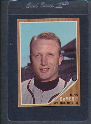 1962 Topps #004 John DeMerit Mets EX/MT *5931 | eBay