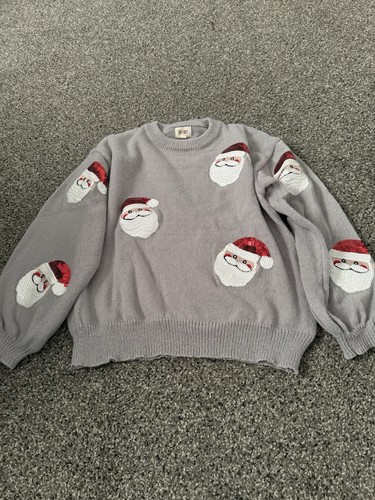 Womens Bibi Santa Sweater Small | eBay