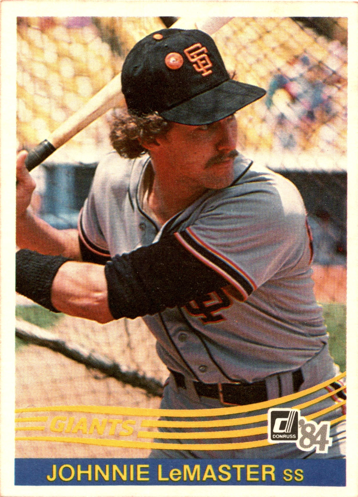 1984 Donruss #649 Johnnie LeMaster San Francisco Giants MLB Vintage ...