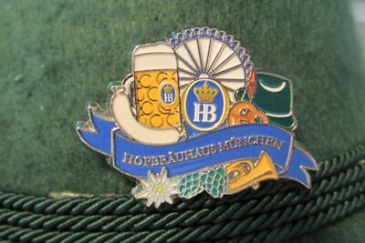 HB Hofbrauhaus Munchen with Oktoberfest Scene Oktoberfest/German Hat ...