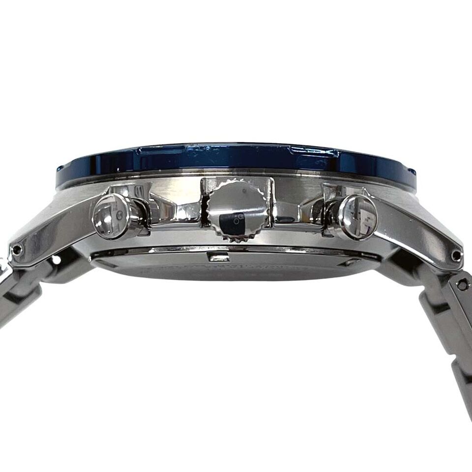 Seiko Chronograph SSB321 Date St.Steel Blue Silver Round 10Bar Quartz ...