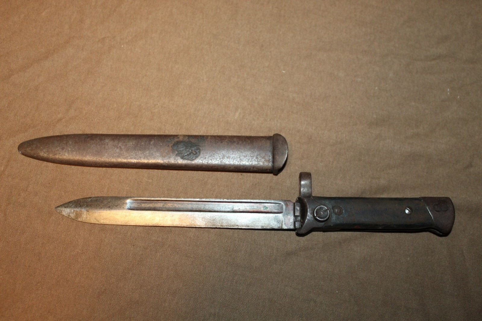 Original WW2 Italian Army M1938 Folding Carcano Rifle Bayonet w ...