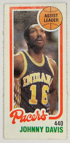 1980-81 Topps Separated Single Panel #114 JOHNNY DAVIS Pacers | eBay