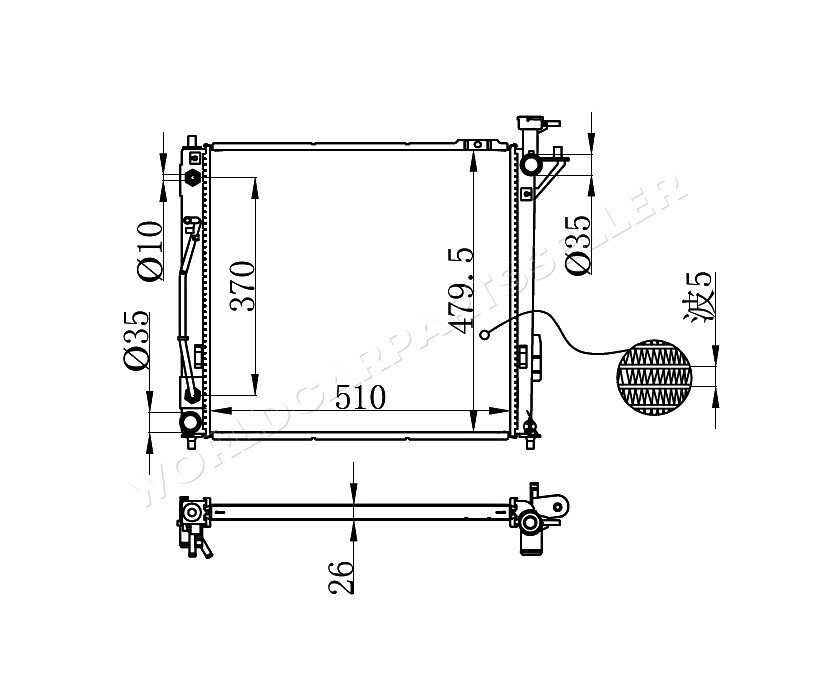 Radiator For HYUNDAI SANTAFE 13-18 25310-2B950 | eBay
