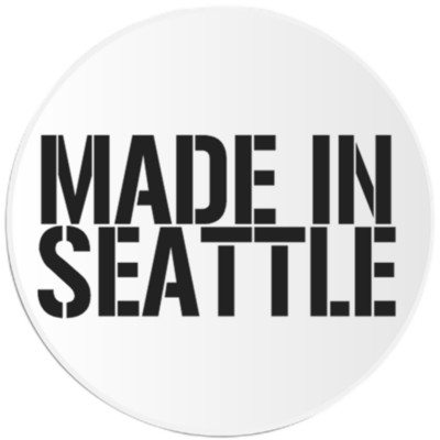 Made In Seattle - Circle Sticker Decal 3 Inch - Washington WA Pride | eBay