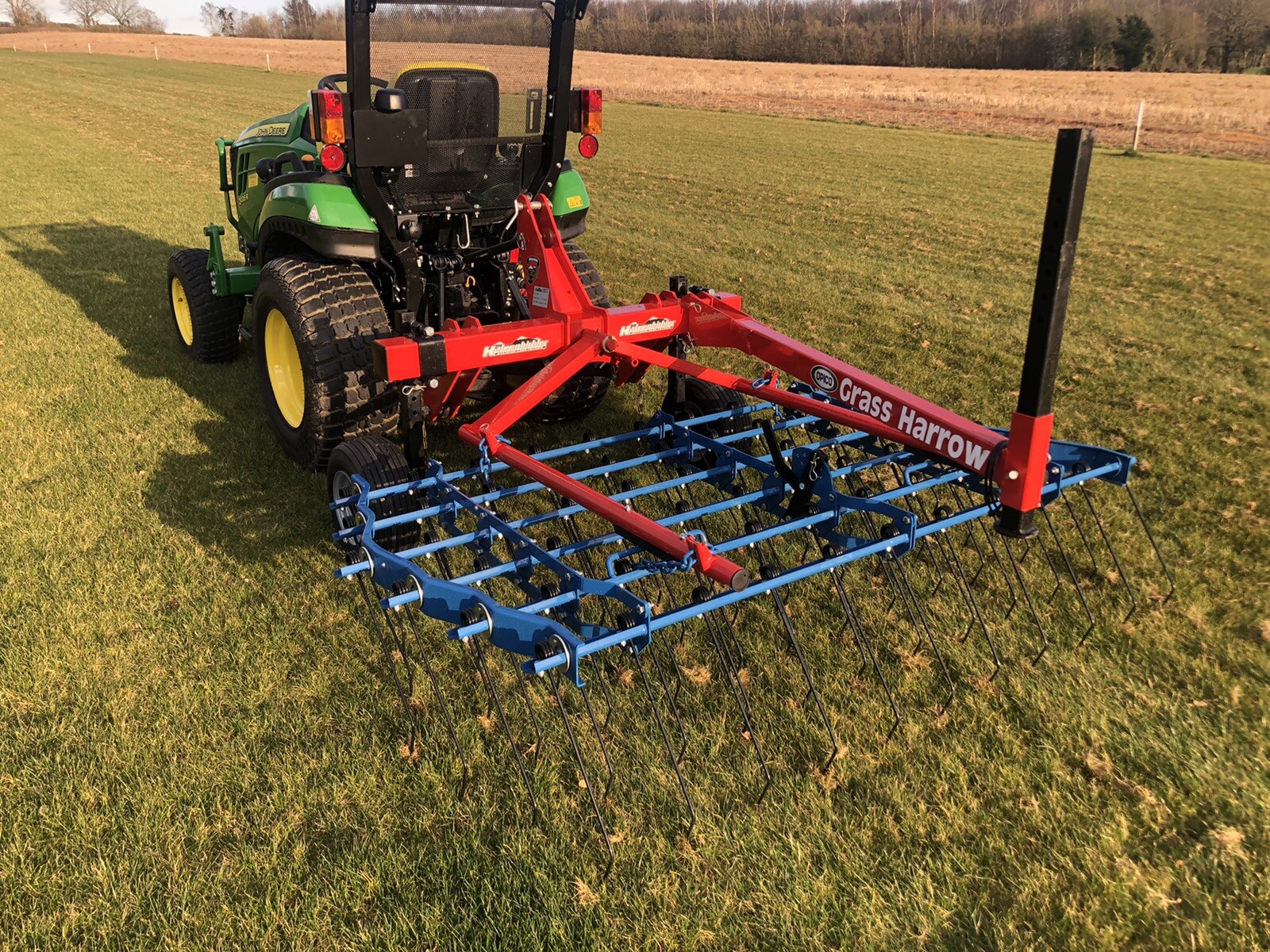 Opico Spring Tine Grass Harrow & Compact Tractor With Operator Hire For ...