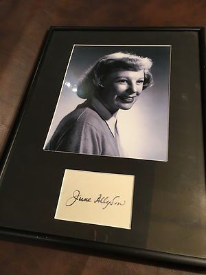 JUNE ALLYSON Signed Original Autographed 12x16 Photo COA #2 | eBay