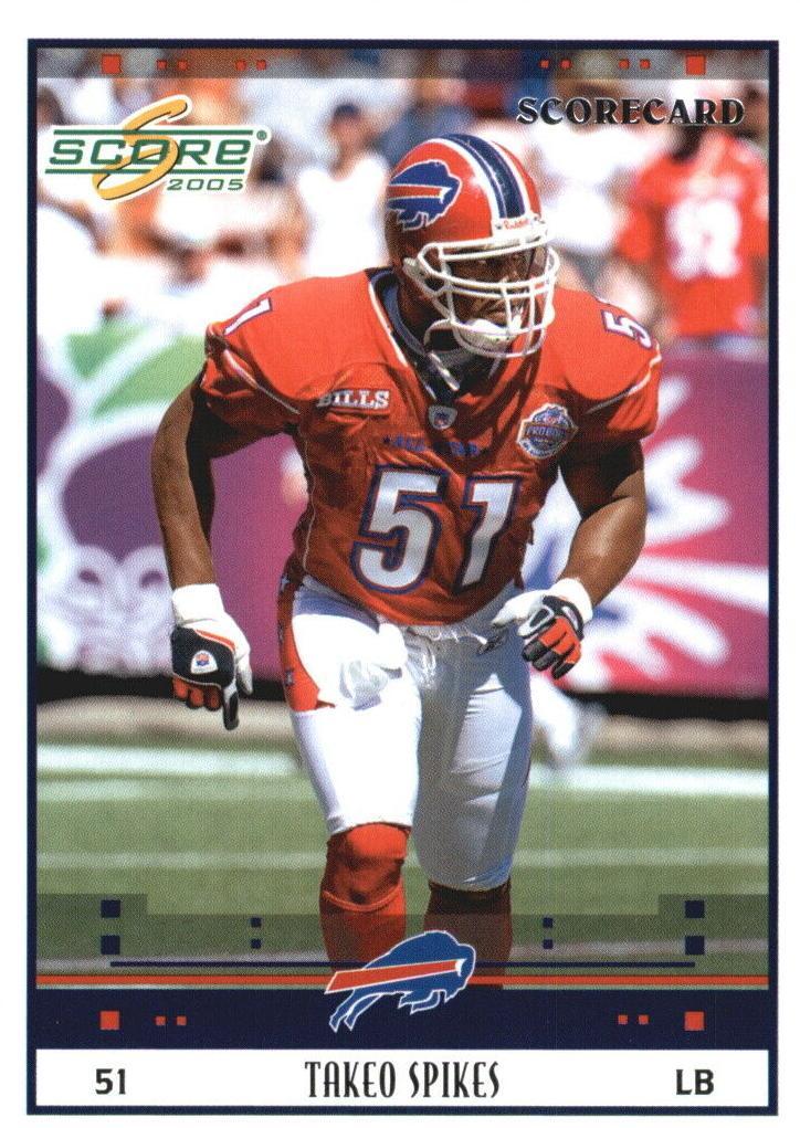 2005 Score - Takeo Spikes #326 Scorecard /599 for sale online | eBay