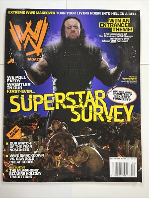 The Undertaker December 2009 Poster Magazine Raw WWE WWF Smackdown | eBay