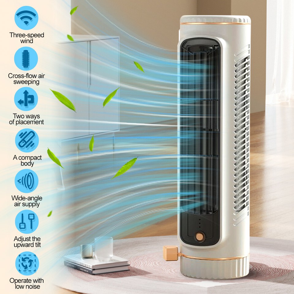 Portable Air Cooling Fan Air Conditioner Cooler 3 Speeds Quiet Mini AC ...