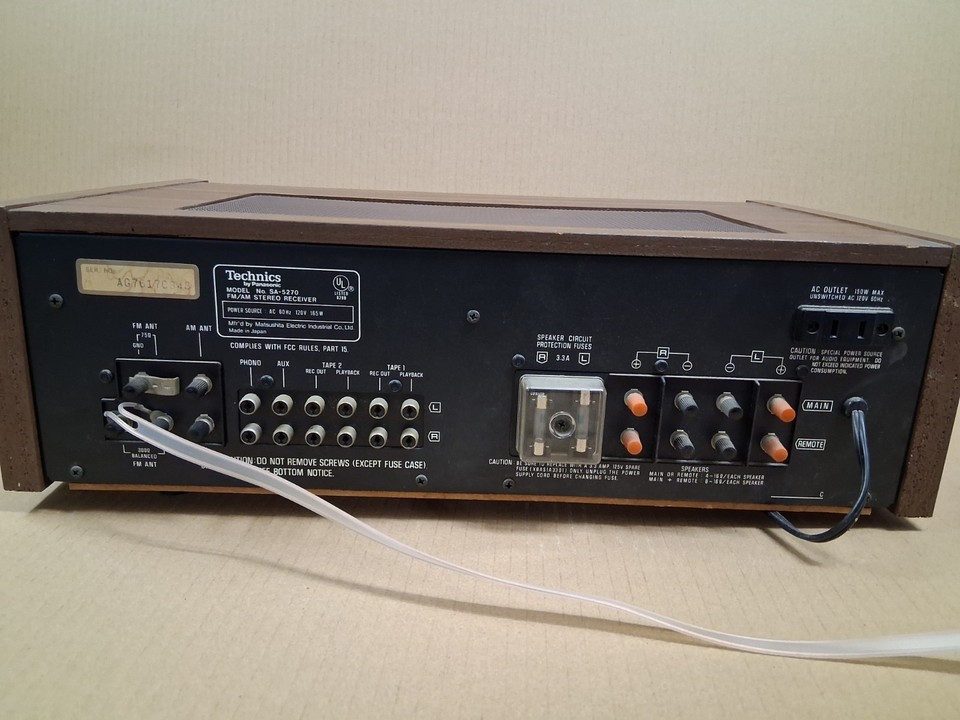 Technics SA-5270 Stereo Receiver. Vintage Panasonic Fm/am Rare HTF Wood Grain | eBay