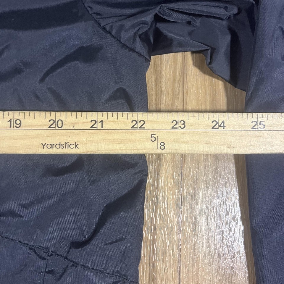 RLX Jacket Mens Large Black Blue Hooded Full Zip Windbreaker Nylon ...