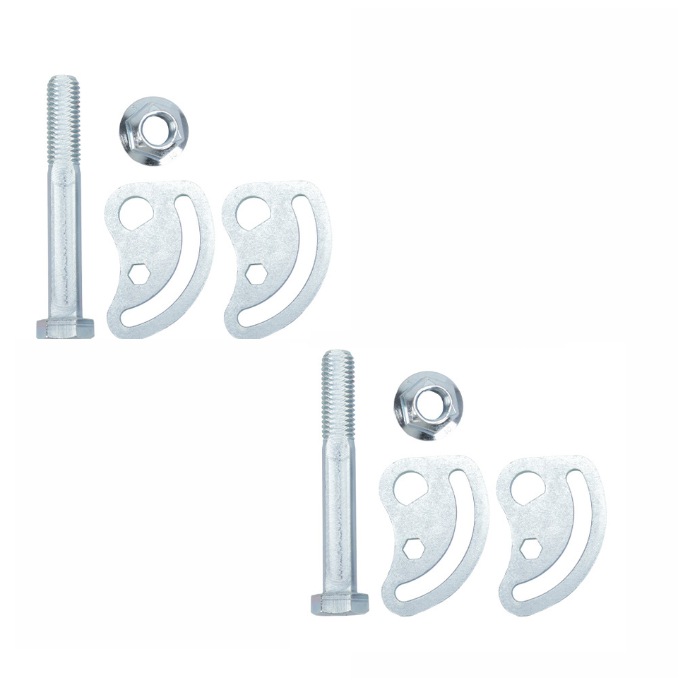 2 PCS Camber Adjustment Kit Upper Control Arm Bolt Washers Nut Set ...
