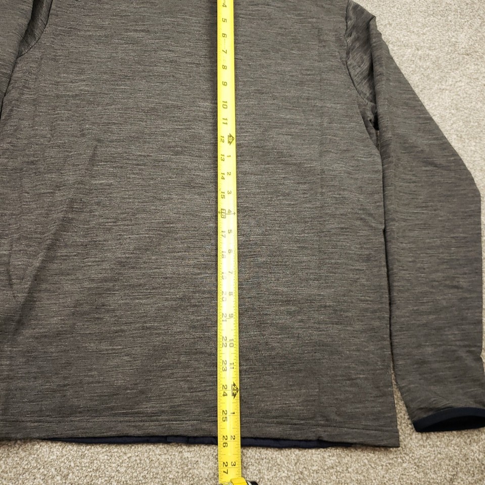 RLX Ralph Lauren CoolWool Hybrid Jacket $268 NWT Hooded Grey Navy Mens ...