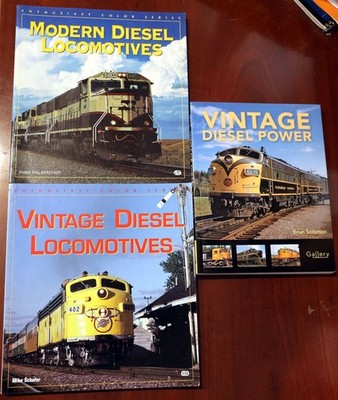 VINTAGE DIESEL LOCOMOTIVES + Vintage Diesel Power Solomon/Schafer TRAIN ...