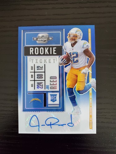 Joe Reed - 2020 Panini Contenders Optic #188 Rookie Ticket BLUE AUTO ...