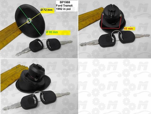 Diesel Fuel Tank Cap with Key Lock for Ford Transit 2.5 D 3966745 ...