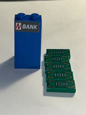 LEGO ATM Heist Battle 76082 BANK ATM MACHINE + 5 - 100 BILLS ONLY | eBay