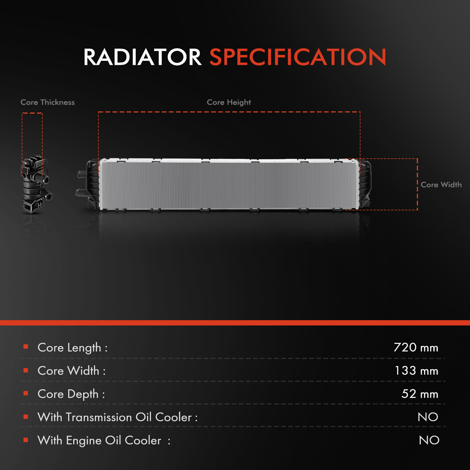 Engine Cooling Radiator for Audi A4 B9 A5 A6 C8 1.4 TFSI 2.0 TDI ...