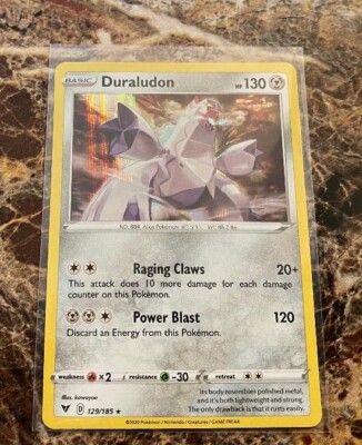 Pokémon TCG SWSH Cosmos Promo Duraludon Card #129/185 Rare Holo | eBay