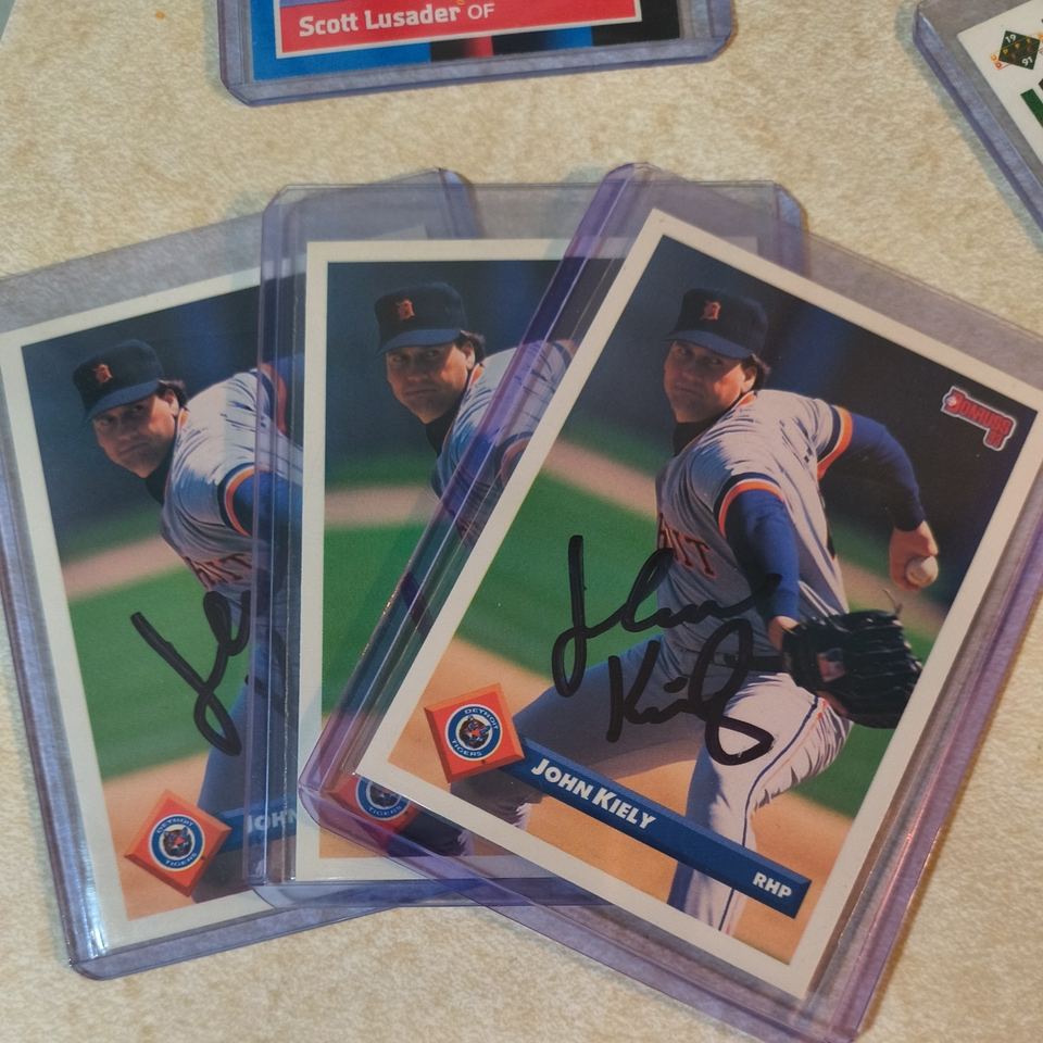 49 Autographed Baseball Cards Lot – Tigers Heavy – Bonilla, Wickman ...