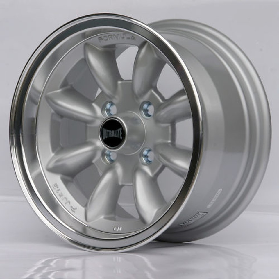 ULTRALITE SPML3 CLASSIC MINI WHEELS 13" x 7J ET10 SILVER POLISH ALLOYS ...