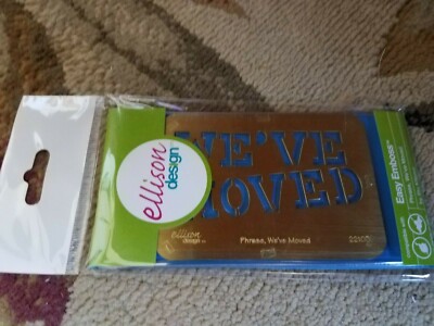 Ellison Design Easy Emboss Phrase, We've Moved by Stu Kilgour 22103 | eBay