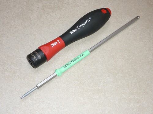 Drehmoment- Schraubendreher Wiha 0,6Nm TorqueFix Wechselklingen Torx ...