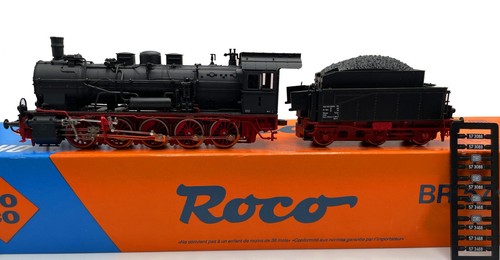 HO ROCO 04116 A DEUTSCHE BAHN DB BR 57 0-10-0 STEAM LOCOMOTIVE WITH ...