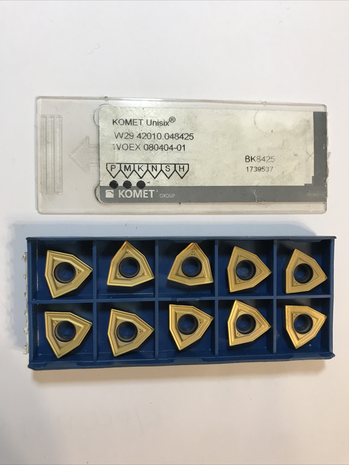 W29 42010.048425 BK8425 WOEX 080404-01 KOMET CARBIDE INSERTS 10pcs VAT INVOICE | eBay