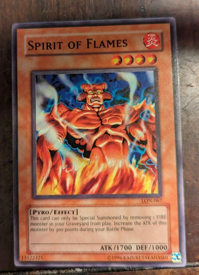 Spirit Of Flames LON-067 Yu-Gi-Oh! Card Light Play | eBay