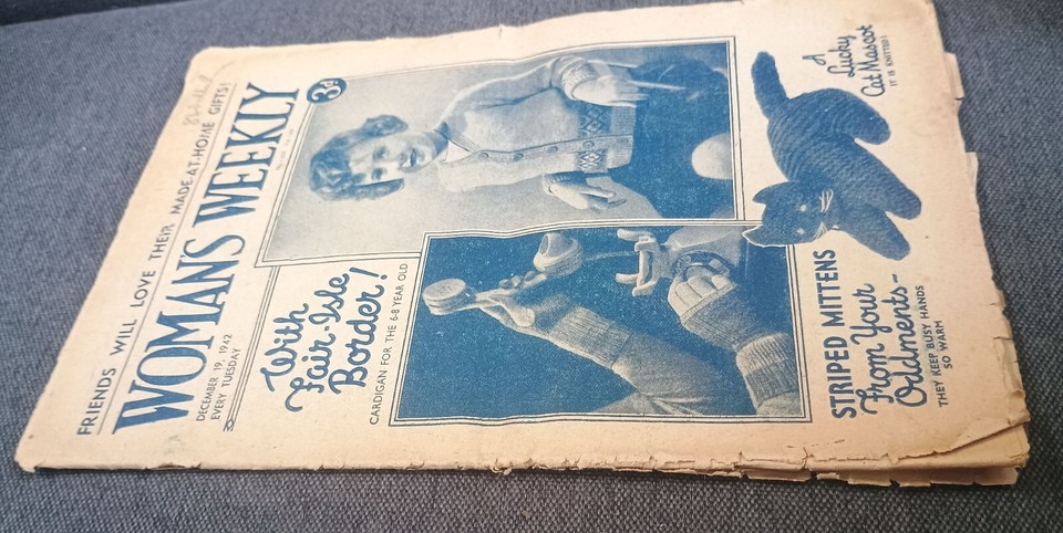 Rare Vintage UK Woman's Weekly Magazine December 19th 1942 1940s WW2 ...