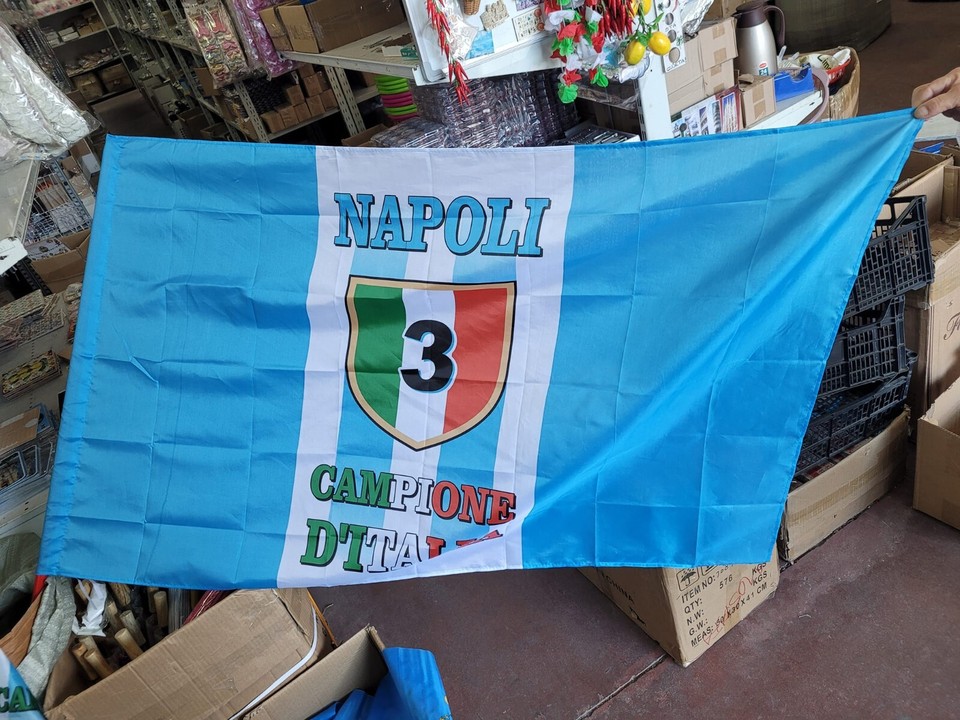 Flag Napoli 90x60 CM Flag Naples Strength Napoli Medium Flag Campioni D ...