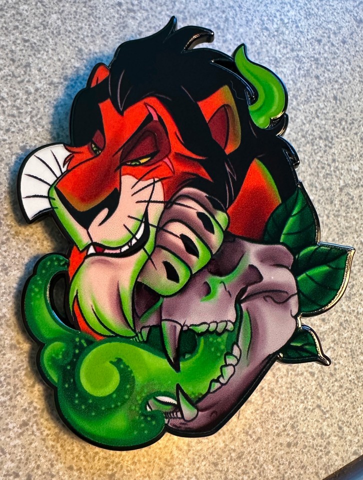 PIN SCAR WITH SKULL 3" JUMBO FANTASY THE LION KING | eBay