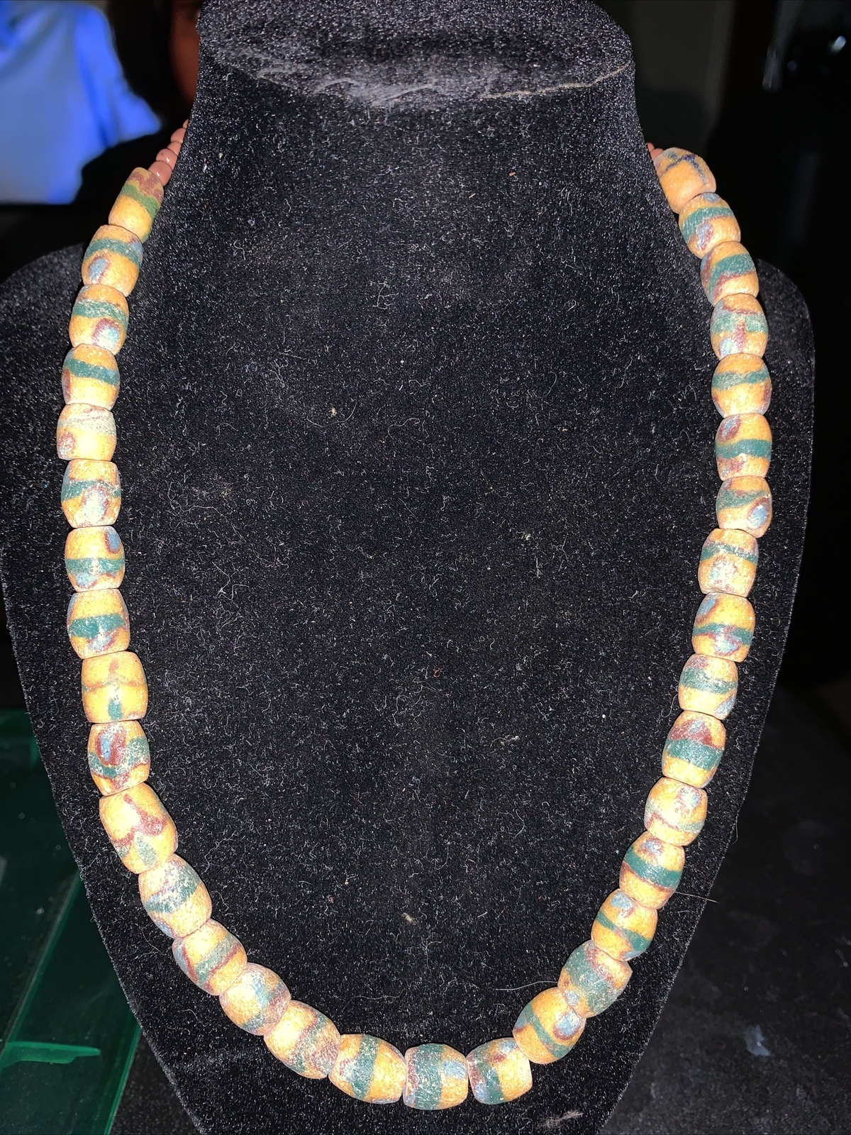 Necklace Made With Sand Casted Triad Beads And Brown … - Gem