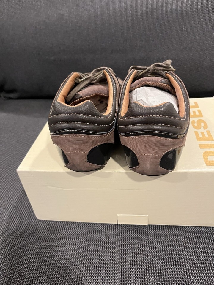 Diesel Korbin II Trainers Brown Size 11 Leather Low Top Casual Sneakers ...