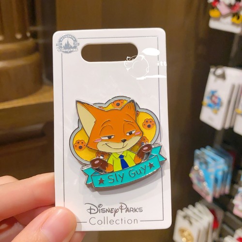 Disney Pin Authentic Zootopia Cute Nick Wilde Shanghai Disneyland ...