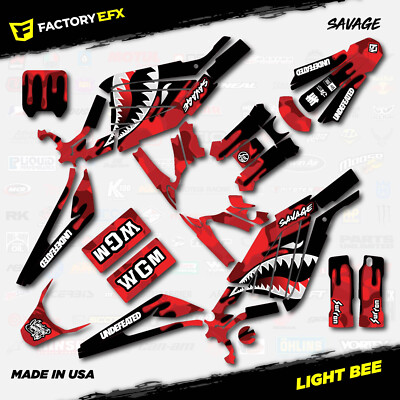 Red Camo Savage Racing Graphics kit fits Sur-Ron Light Bee 18-24 Surron ...