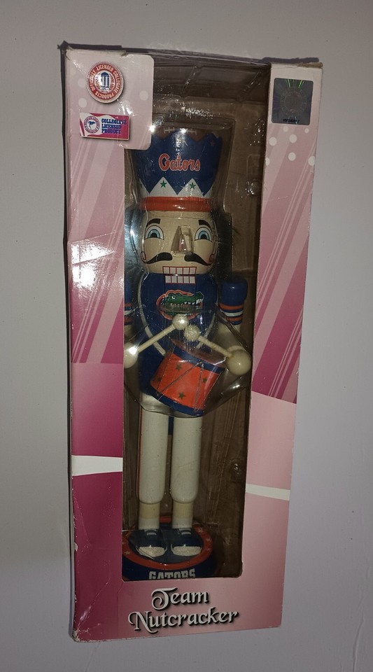 University Of Florida 14” Wooden Nutcracker Gators With Box | eBay