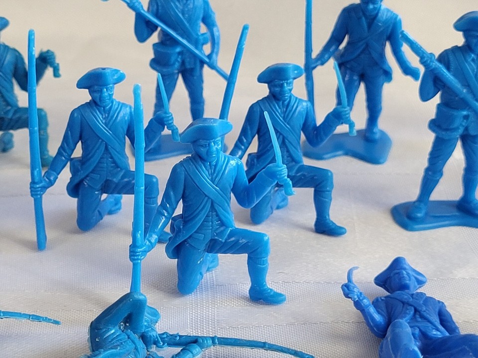 1960'S MARX BLUE REVOLUTIONARY SOLDIER MIXED TOY LOT PLASTIC RETRO ...