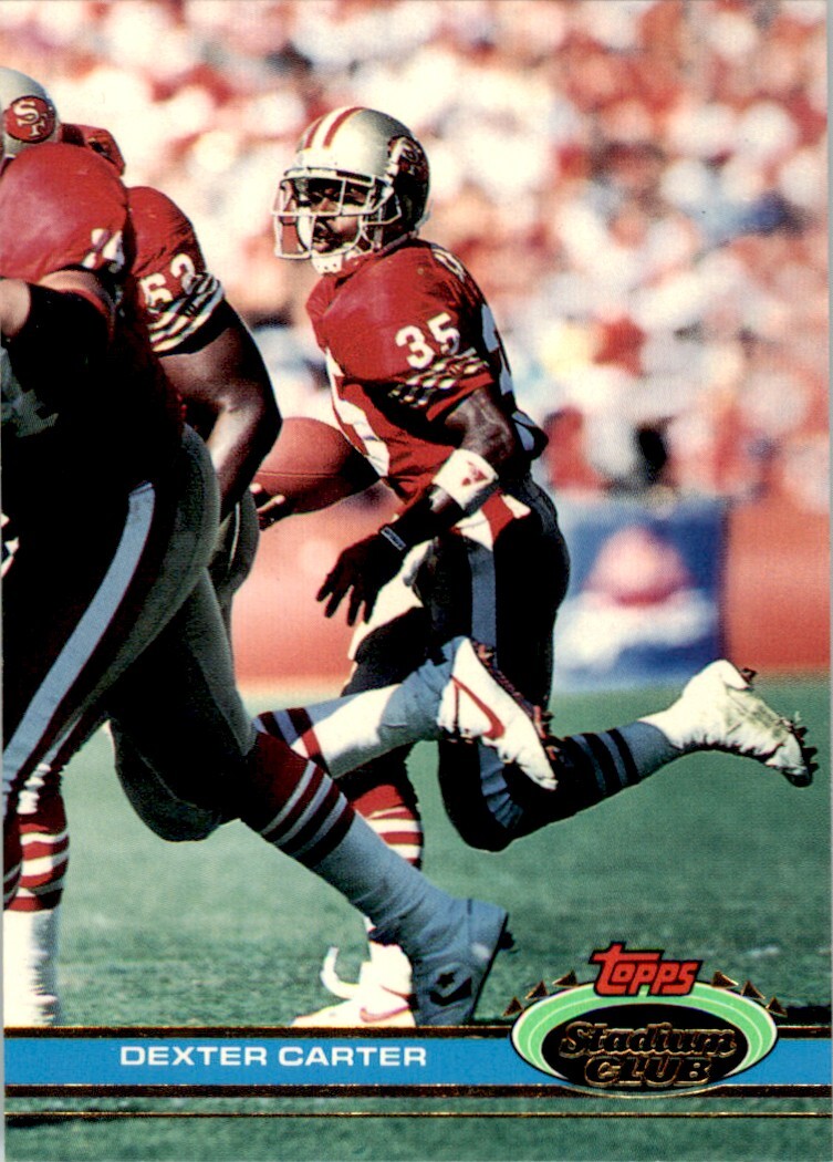 1991 Stadium Club Dexter Carter . San Francisco 49ers #467 | eBay