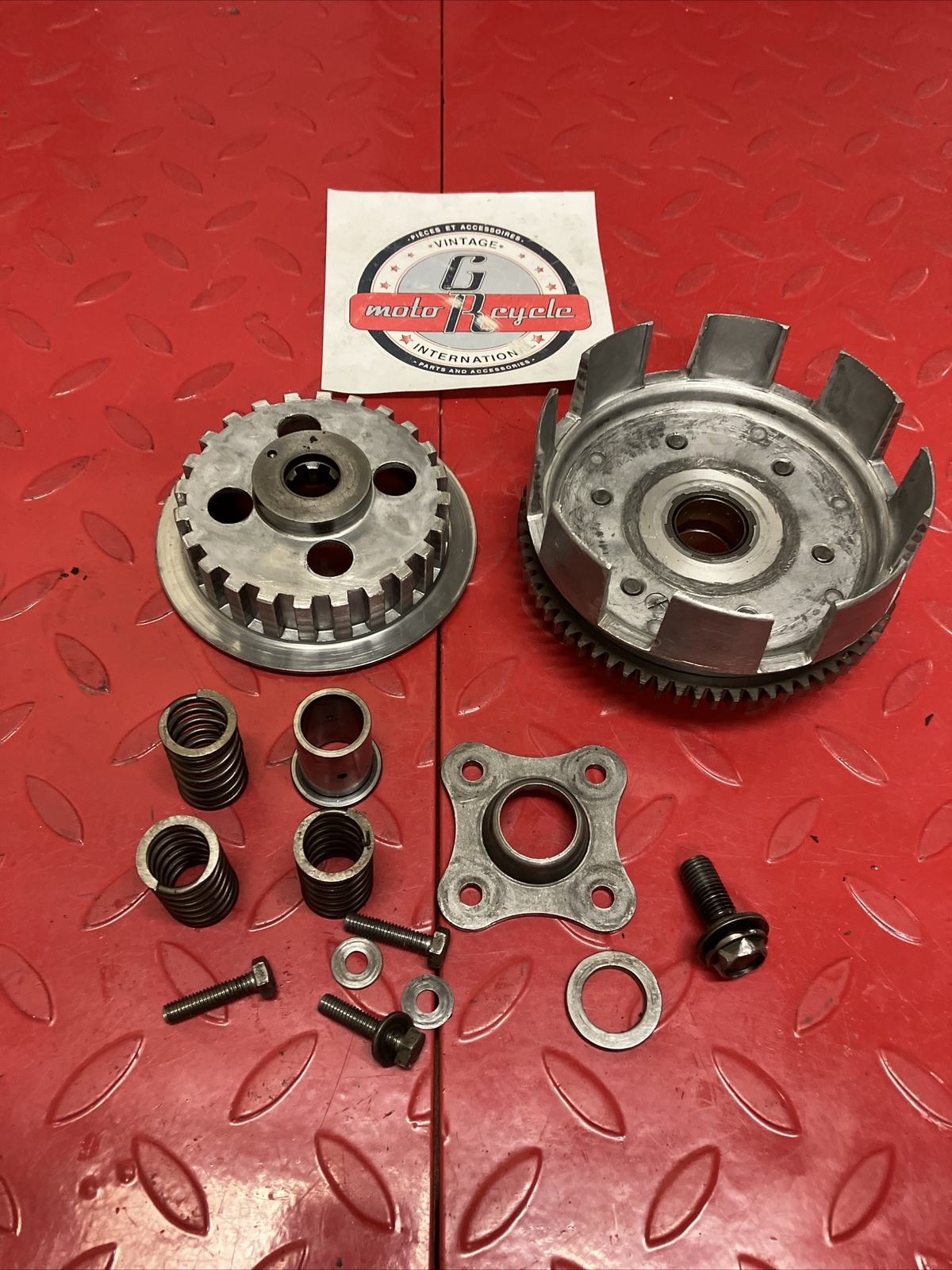 Honda CR80R 1986 complete clutch basket hub 22100-GC4-600 | eBay