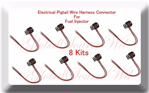 8 Kits Pigtail Connector of Fuel Injector FJ1148 Fits:Chrysler Dodge ...