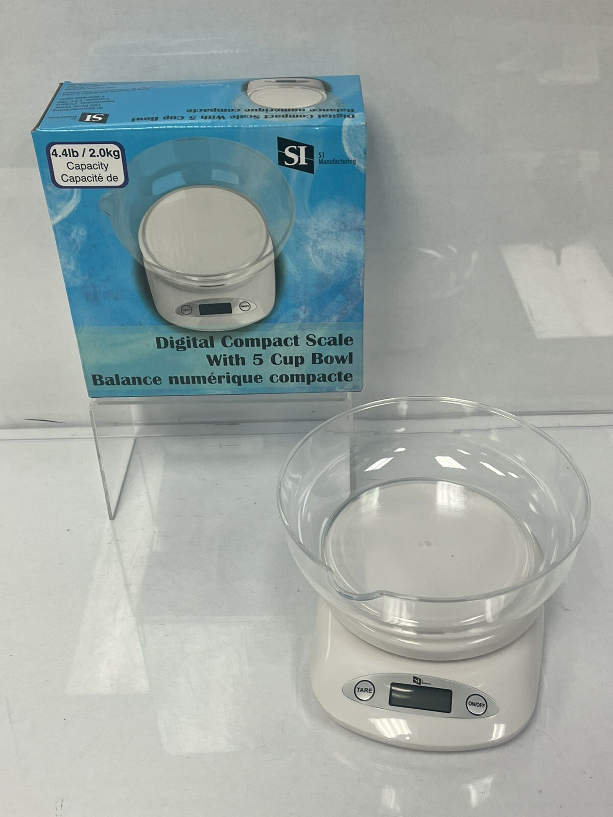 SI Manufacturing Digital Compact Scale With 5 Cup Bowl | eBay