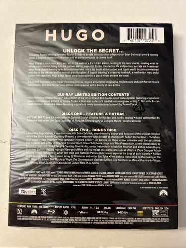 Hugo - Arrow Bluray Limited Edition With Slipcover And Bonus Disc ...